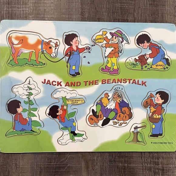 Toys | New Wooden Jack The Beanstalk Jigsaw Puzzle | Poshmark